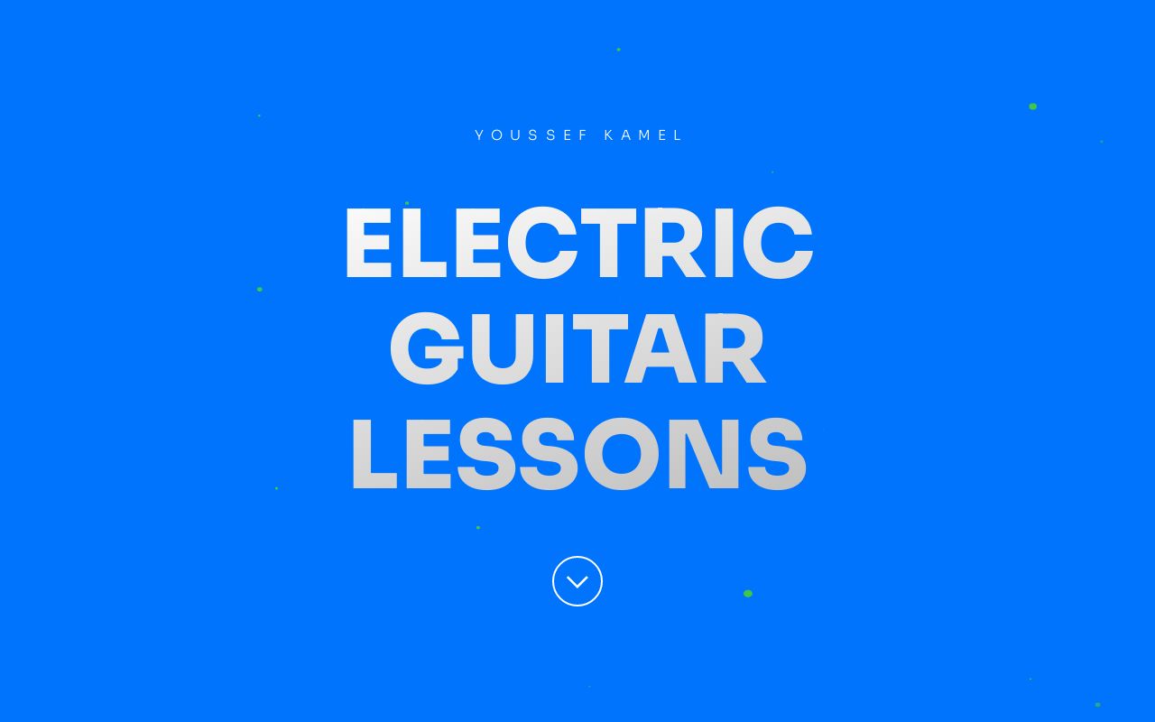 Electric guitar lessons